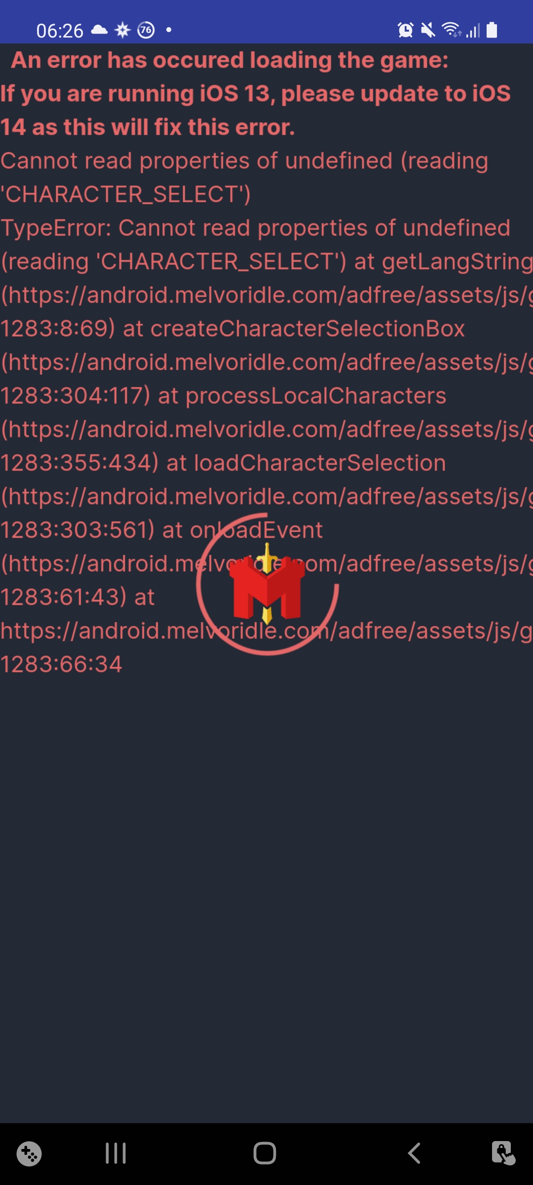[Bug]: Cannot read properties of undefined (reading 'CHARACTER_SELECT') · Issue #1659 ...