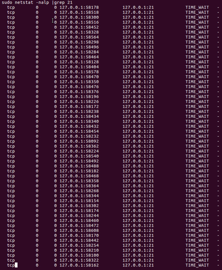 Dump a FTP program failed. · Issue #1773 · checkpoint-restore/criu · GitHub