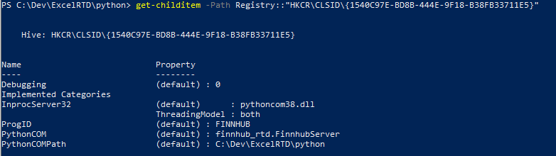 Does this work? · Issue #2 · chaelim/ExcelRTD · GitHub