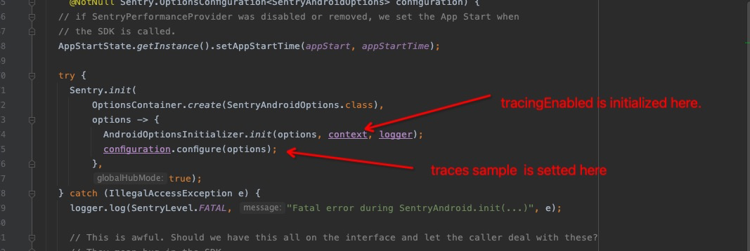 PerformanceAndroidEventProcessor does not work when set traces sample rate in ...