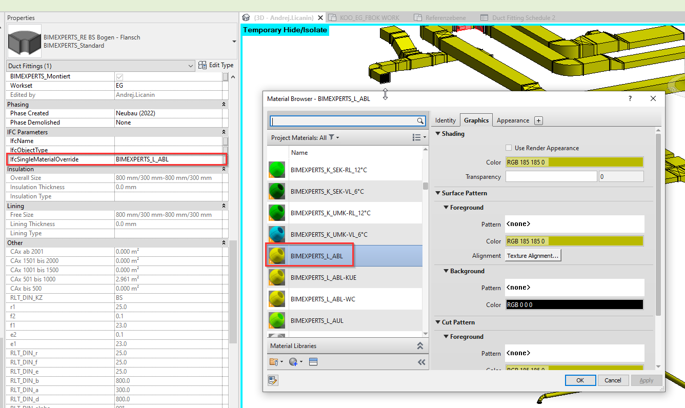 Pipe/Duct Fittings material bug · Issue #373 · Autodesk/revit-ifc · GitHub