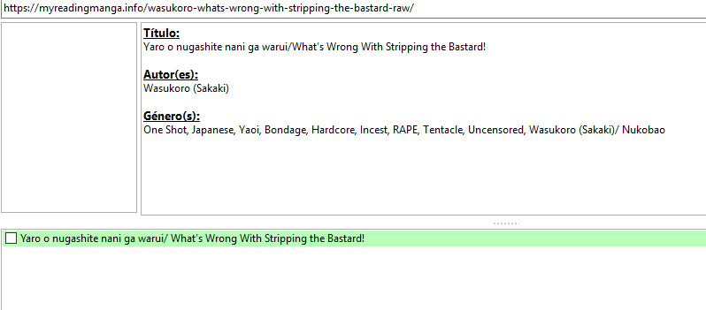 Myreadingmanga.info gets the info of the manga but not downloads ...