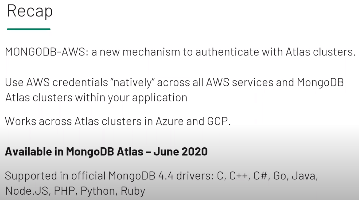 Feature: Using AWS IAM Authentication with MongoDB in Atlas · Issue #10106 · Automattic/mongoose ...