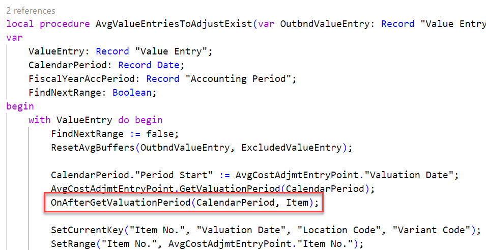 [Event Request] New Event in Codeunit 5895 InventoryAdjustment - OnAfterGetValuationPeriod ...