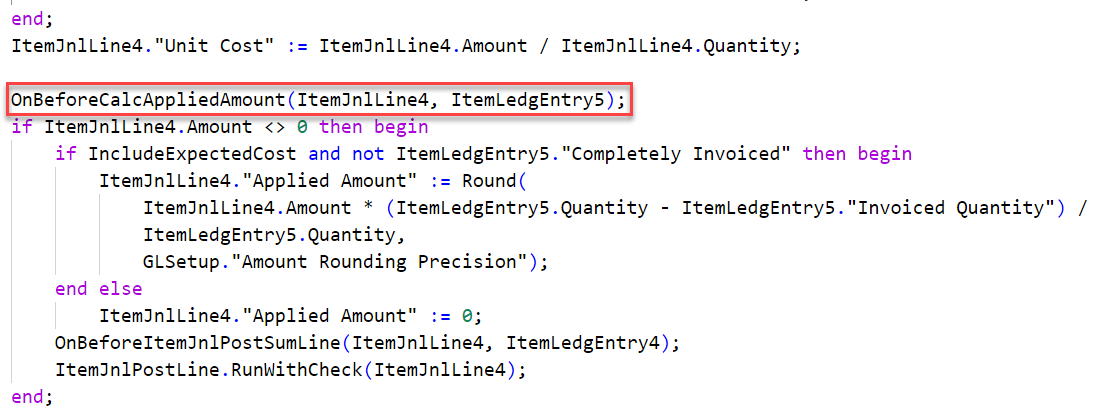 [Event Request] New Event in Codeunit 23 ItemJnlPostBatch - OnBeforeCalcAppliedAmount · Issue ...