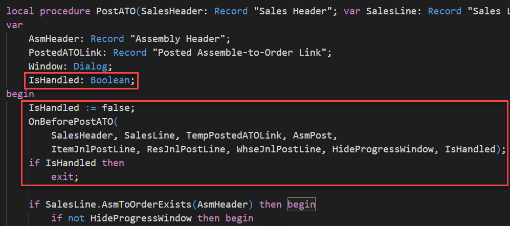 [New Event Request] Codeunit "Sales-Post", OnBeforePostATO · Issue #6545 · microsoft ...