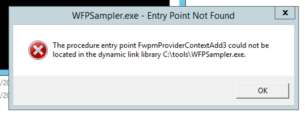 WFPSample error in running · Issue #241 · microsoft/Windows-driver-samples · GitHub