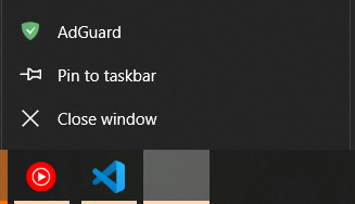 Ghost Tab of Adguard in Windows Taskbar · Issue #3338 · AdguardTeam ...