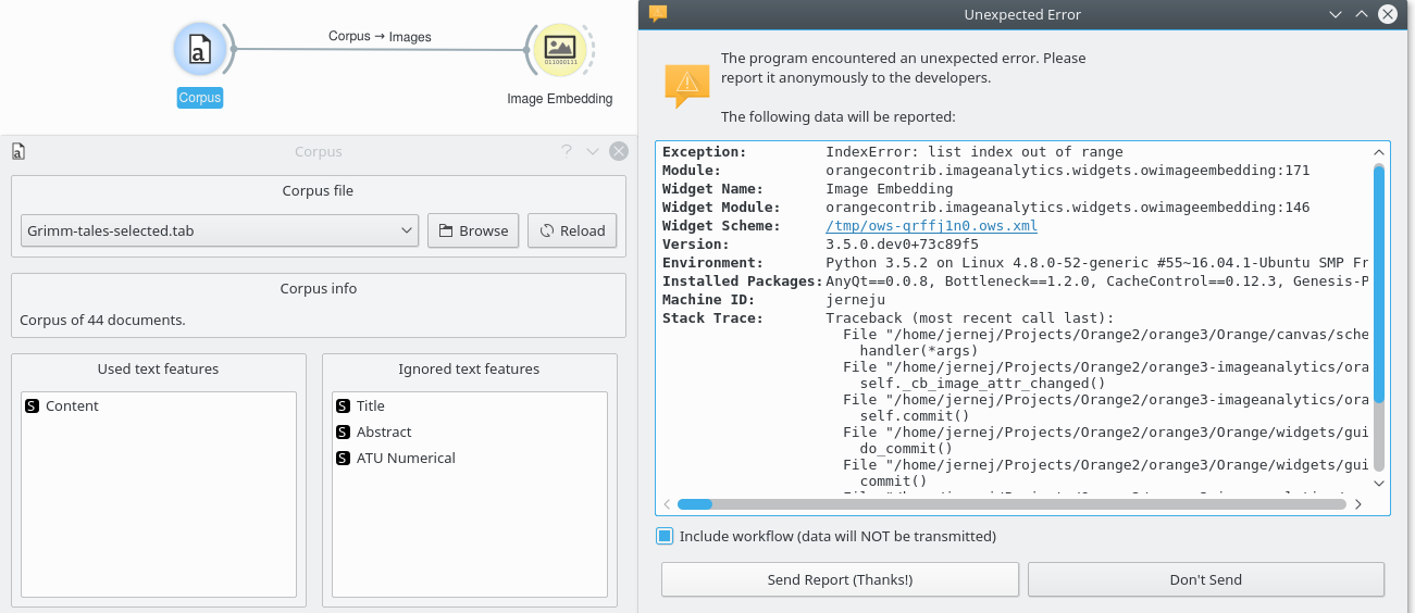 Image Embedding: crashes when nothing in dropdown · Issue #45 · biolab/orange3-imageanalytics ...