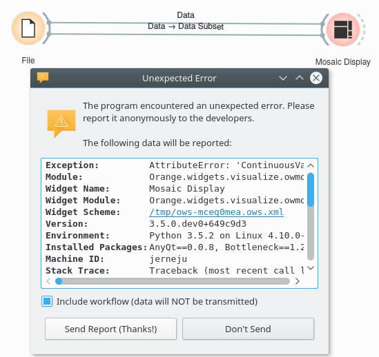 Mosaic: crash on data and subset data · Issue #2515 · biolab/orange3 · GitHub