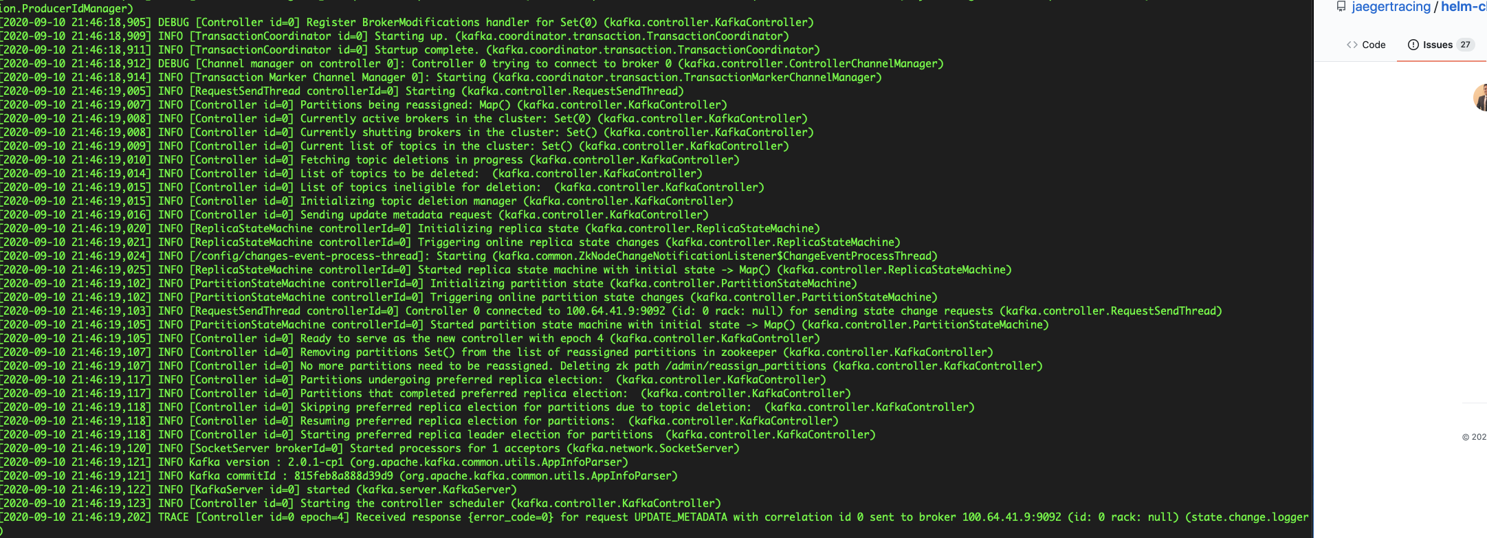 Jaeger Kafka Pod Keep Restarting Because Of Sigterm Signal · Issue