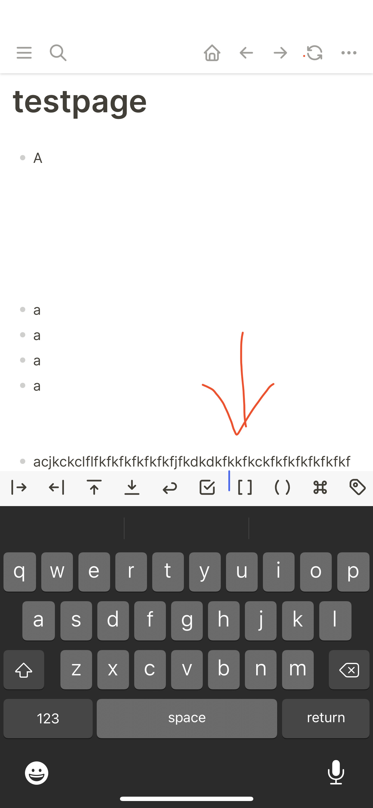 Mobile editing does not scroll when cursor goes under toolbar · Issue #378 · logseq/logseq · GitHub