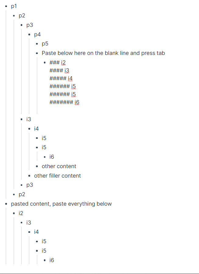Indenting a paste will duplicate the entire clipboard · Issue #594 · logseq/logseq · GitHub