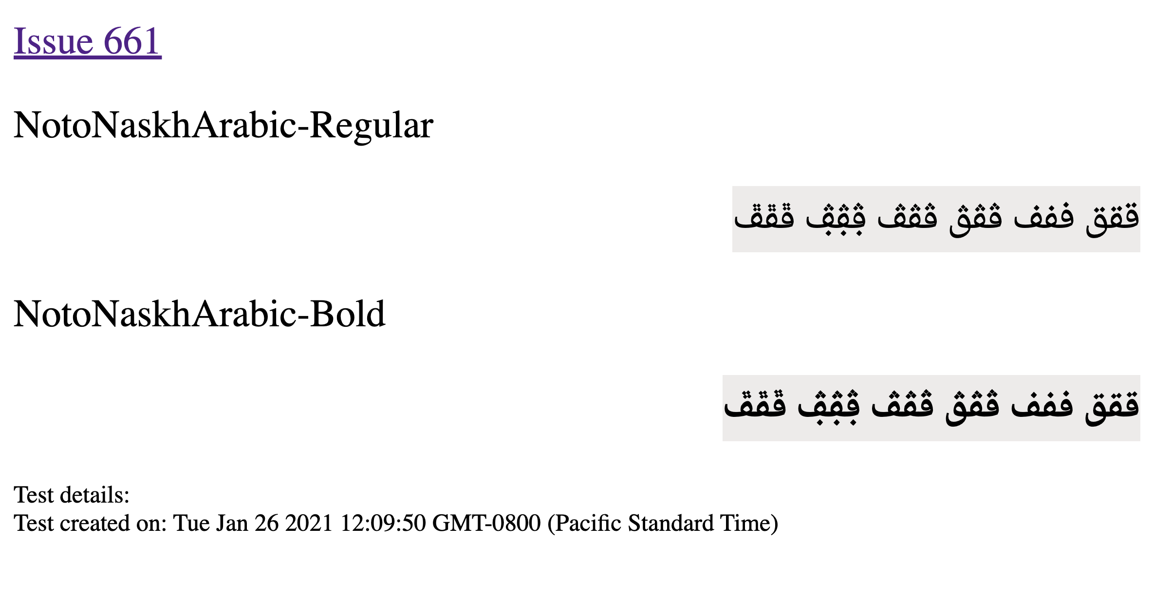 Noto Naskh Arabic variants of qaf and feh 06A4 06A6 06A8 08A4 are ...