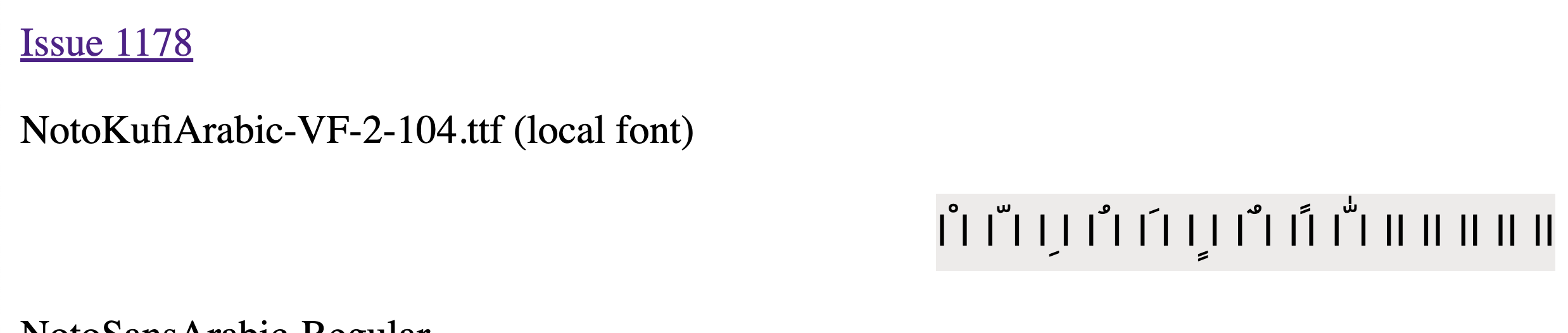 Spacing tashkil are not spacing in Noto Kufi Arabic · Issue #85 · notofonts/arabic · GitHub