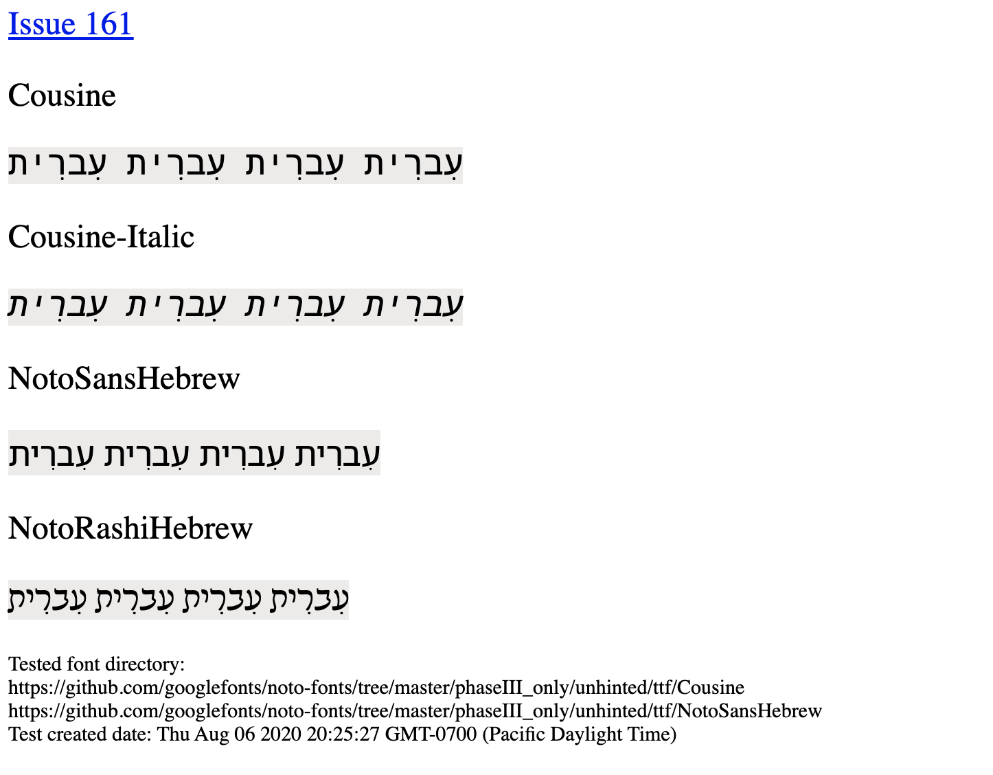 Cousine has spacing problems on Hebrew · Issue #3 · notofonts/Cousine · GitHub