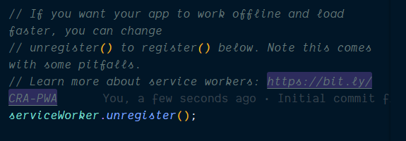 Broken link in src/index.js for "Learn more about service workers:" · Issue #7943 · facebook ...