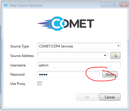 Data Source Selection window - show password button no longer working · Issue #933 ...