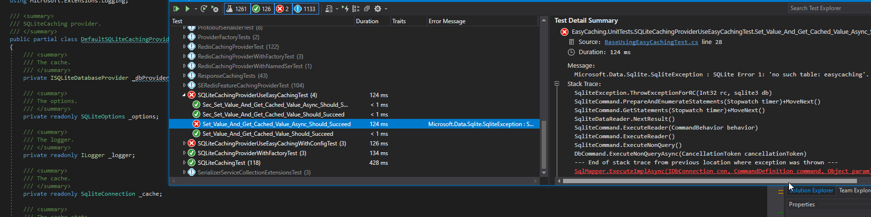 LiteDb and SqliteDb problems · Issue #260 · dotnetcore/EasyCaching · GitHub