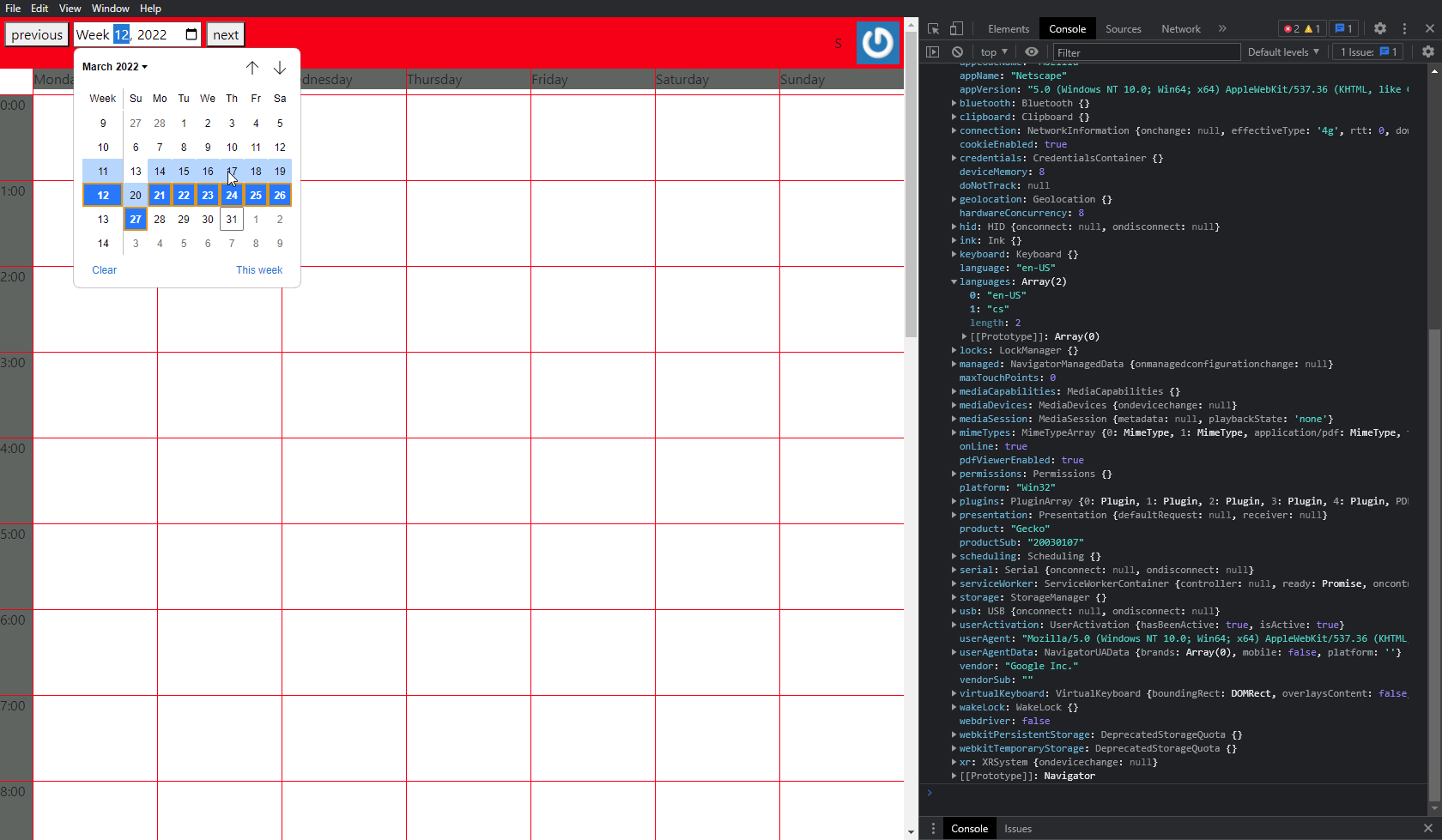 Bug Electron Ignores Locale Info About The First Day Of The Week · Issue 33553 · Electron 