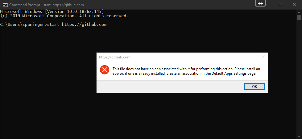 Unable to set application like default OS choice · Issue #3625 · ScoopInstaller/Scoop · GitHub