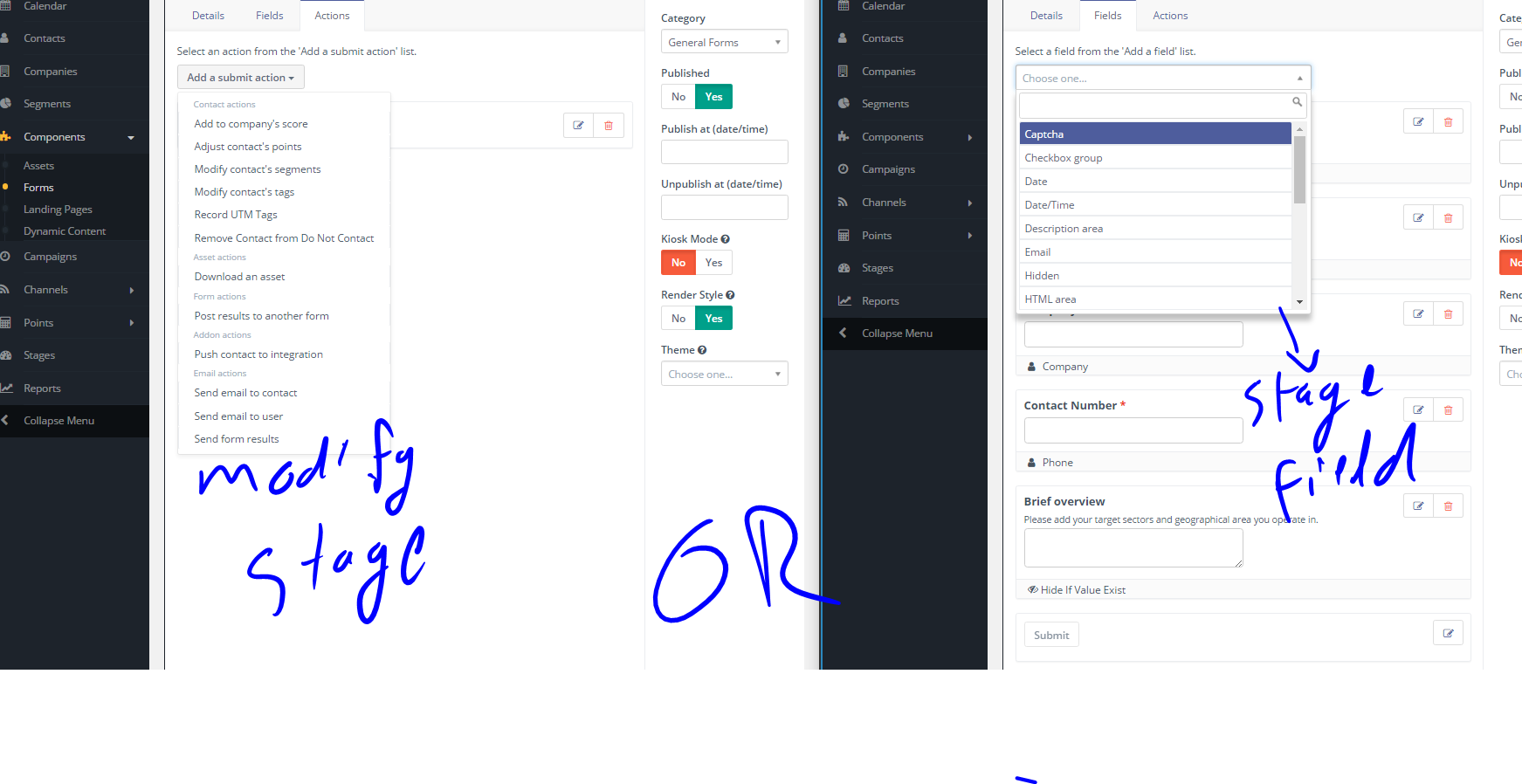 Add change stage in triggers and forms actions · Issue #4285 · mautic/mautic · GitHub