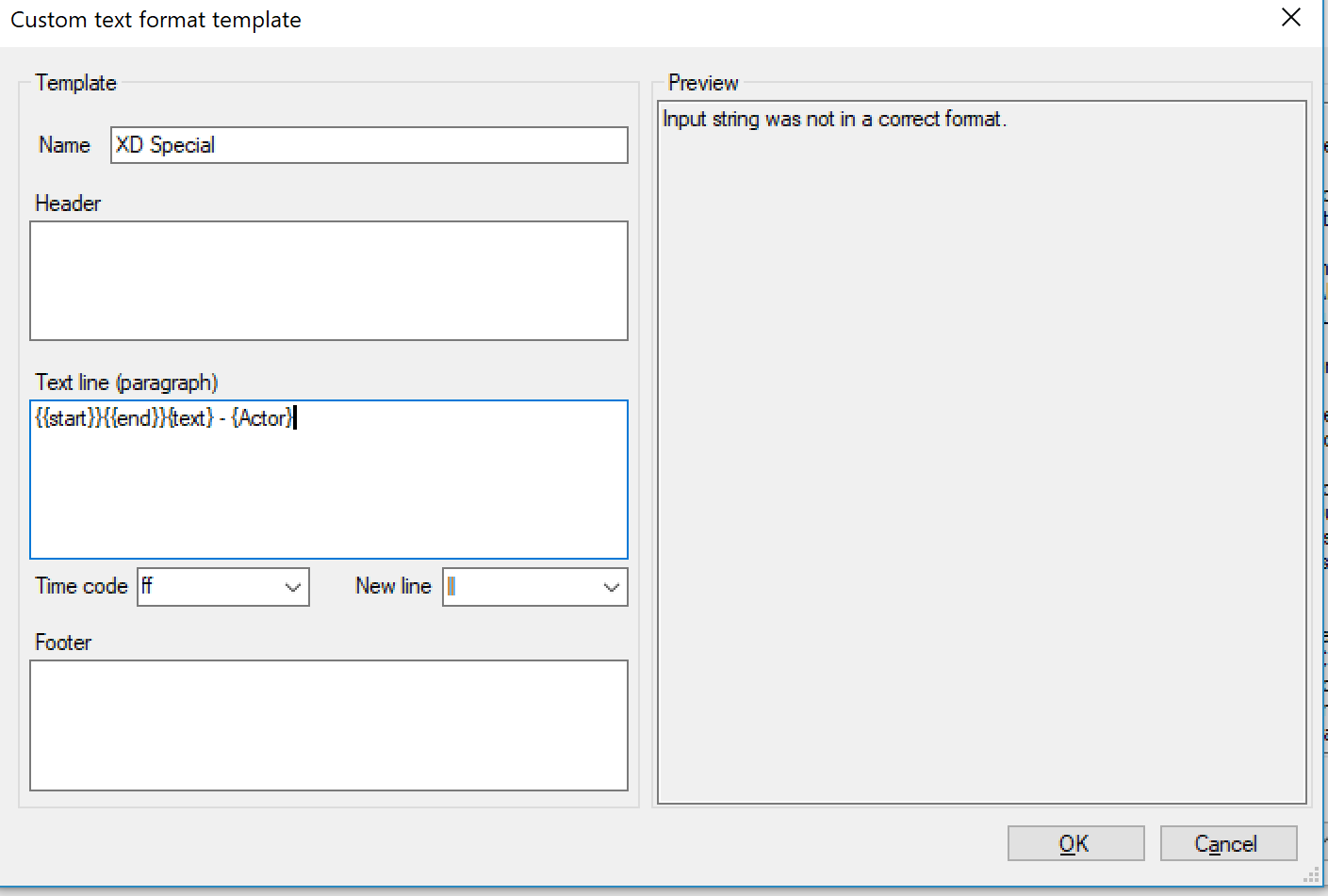 New Actor field / Name field in SSA format can't be exported in export custom text format ...