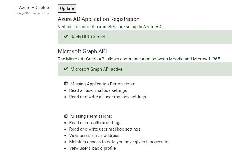 Missing Permissions · Issue #1617 · microsoft/o365-moodle · GitHub