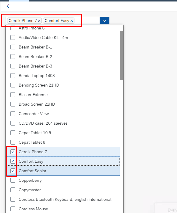 Not All Values Selected Using Shift Click From Multicombobox Are