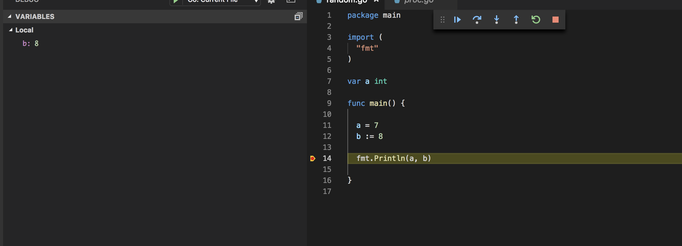How To See Global Variables In Visual Studio For Golang While Debugging 