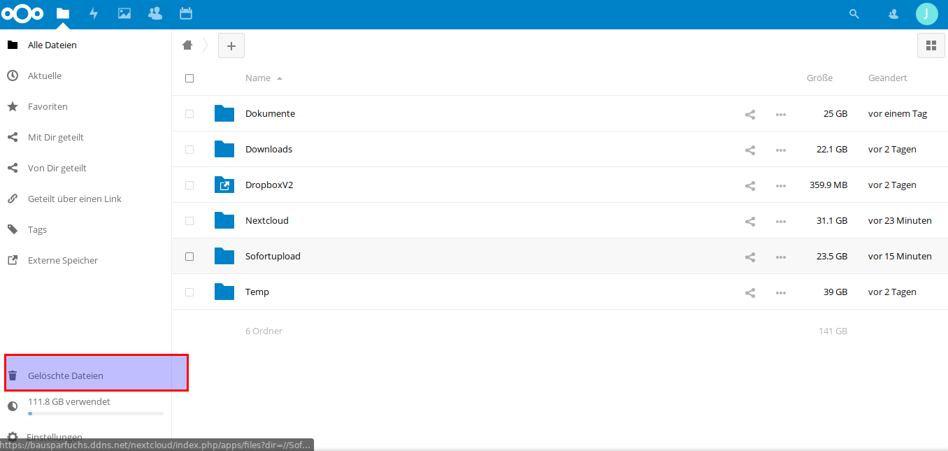 Deleted files are not available in the UI. But are present in the trashbin folder. · Issue #9706 ...