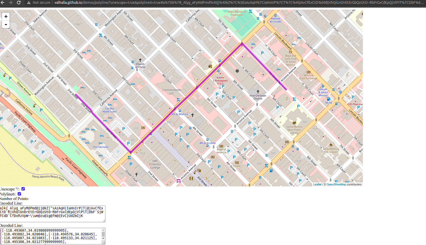 Coordinates in encoded polyline are wrong order of magnitude · Issue ...