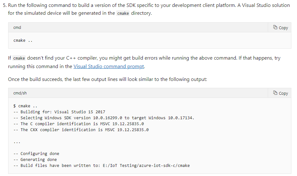 Error Message Cmake Error Generator · Issue 49492 · Microsoftdocsazure Docs · Github