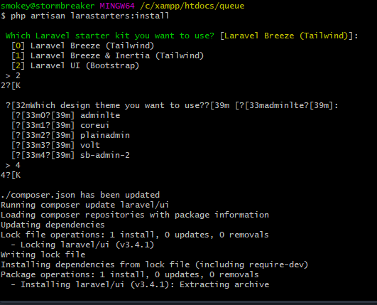 numbering of types to install · Issue #58 · LaravelDaily/Larastarters ...