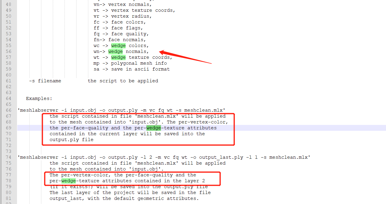 What is wedge about the parameter problem of "meshlab server"? How to translate? · Issue #817 ...