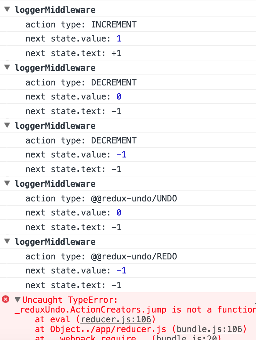 ActionCreators.jump is not a function · Issue #204 · omnidan/redux-undo ... ActionCreators.jump is not a function · Issue #204 · omnidan/redux-undo ...