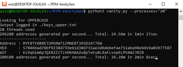 GitHub - wizz13150/RTM-VanityGen: A vanity address generator for ...