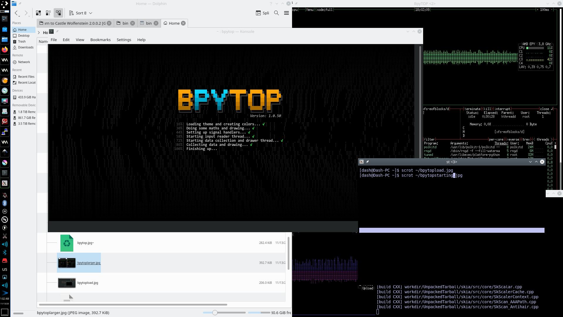 [BUG] Garbled Text and colours on screen · Issue #196 · aristocratos/bpytop · GitHub