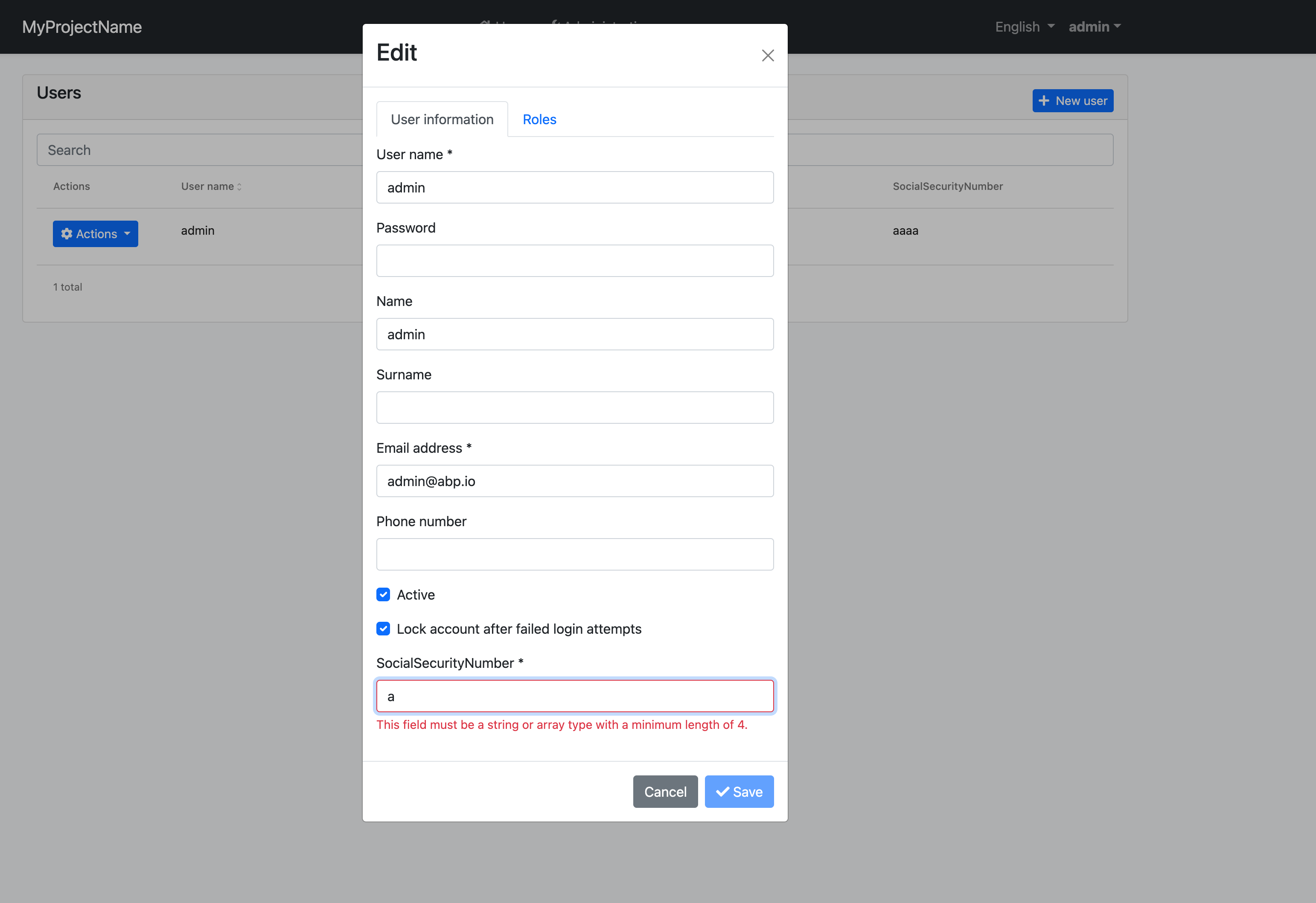 The additionally added mandatory propertie is functionally different from other mandatory fields ...