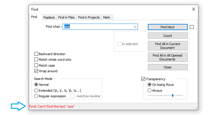 Find” dialog] Add some space between window border and the status bar ...