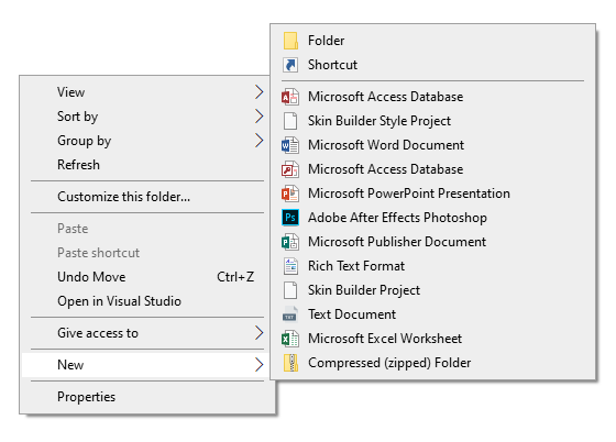 All of the Right Click Menu Options · Issue #220 · files-community ...