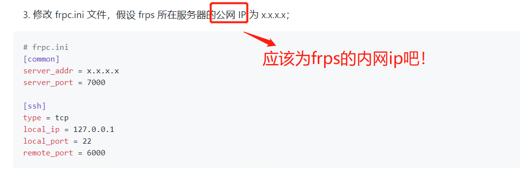 README中的ssh用例是否错误？ · Issue #1483 · fatedier/frp · GitHub