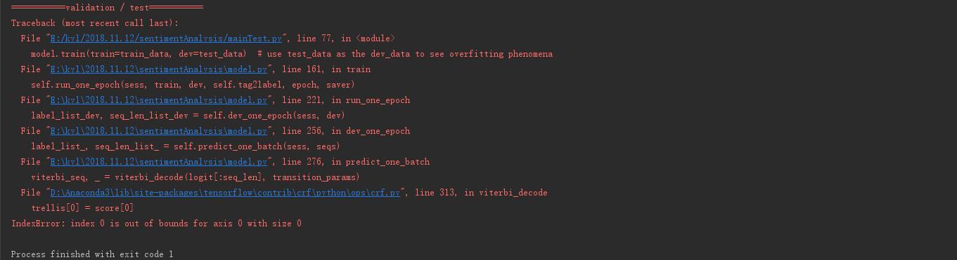 您好，在更换数据集训练时，报了一个错误 · Issue #67 · Determined22/zh-NER-TF · GitHub