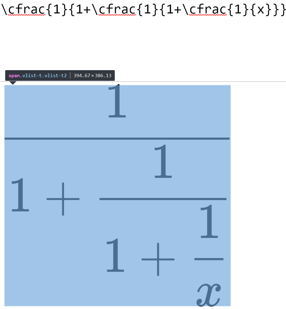 Add support for \cfrac · Issue #85 · KaTeX/KaTeX · GitHub