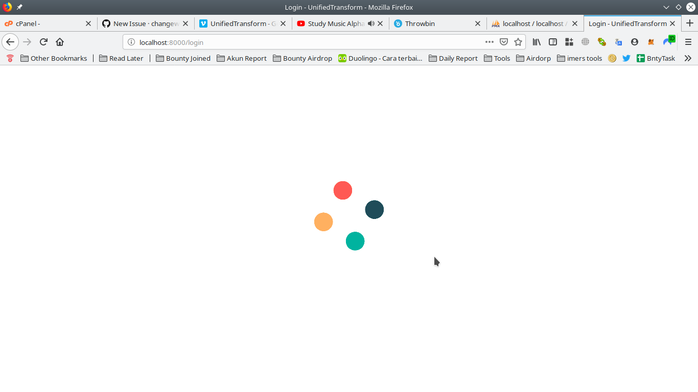 Stuck on Loading Login Screen · Issue #205 · changeweb/Unifiedtransform ...