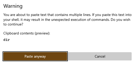 Trim Paste Data To Avoid Multiple Lines Warning · Issue 11200 · Microsoft Terminal · Github
