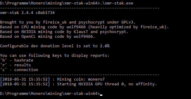 Miner closes after start with no errors · Issue #1611 · fireice-uk/xmr-stak · GitHub