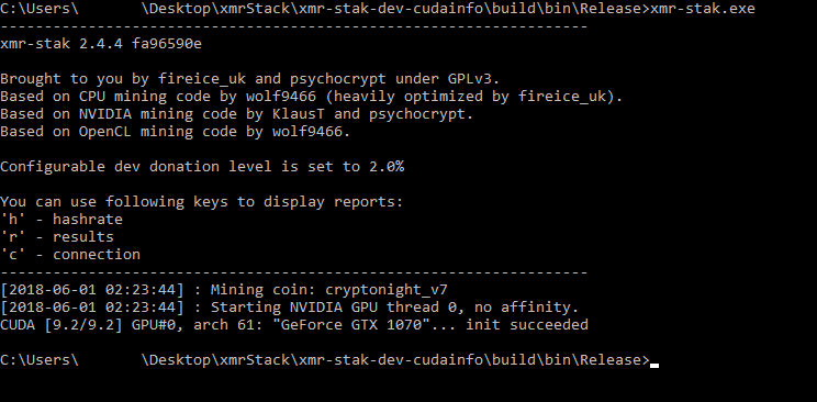 Miner closes after start with no errors · Issue #1611 · fireice-uk/xmr-stak · GitHub