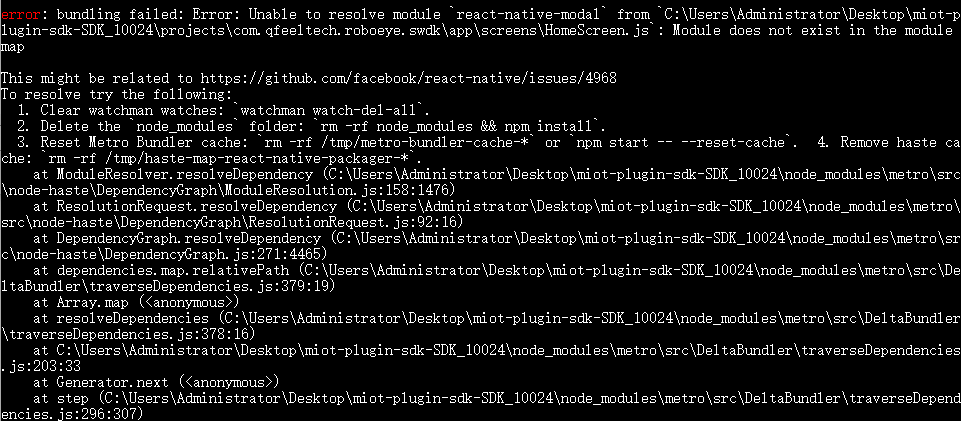 xiaomi.demo运行报错 · Issue #1253 · MiEcosystem/miot-plugin-sdk · GitHub