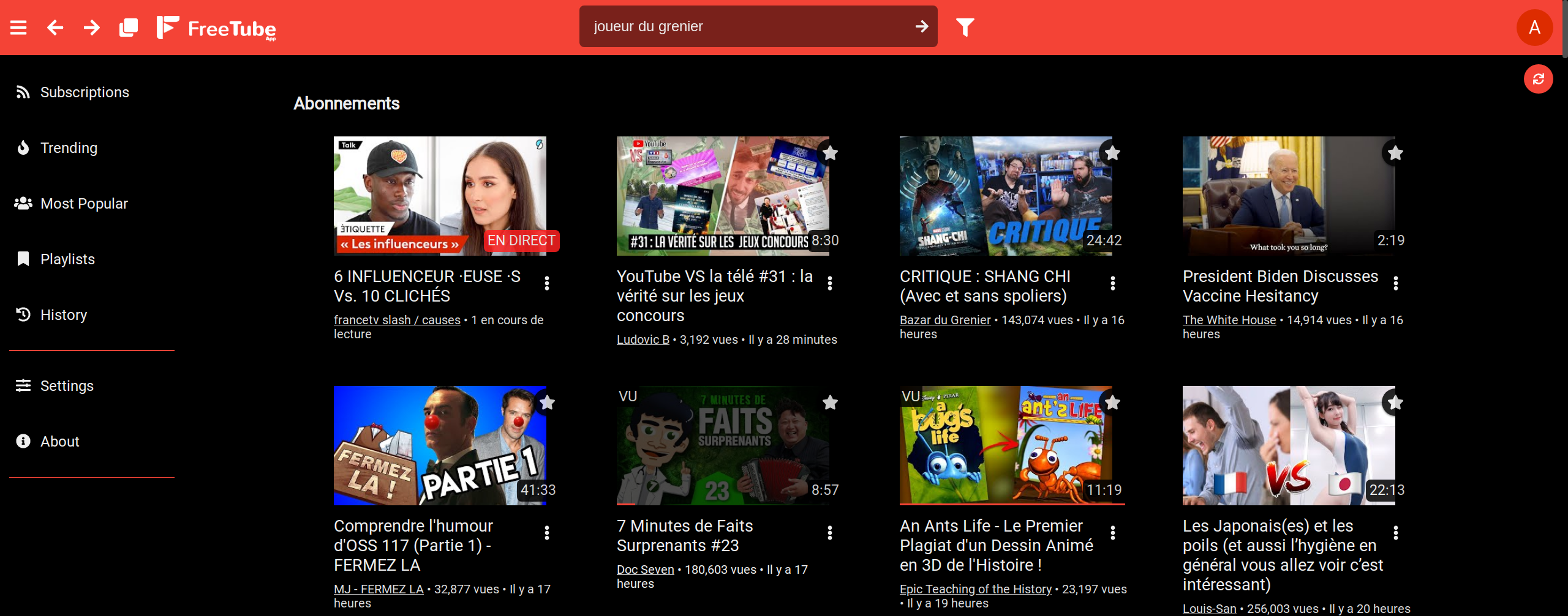 Channels list is empty · Issue #1642 · FreeTubeApp/FreeTube · GitHub